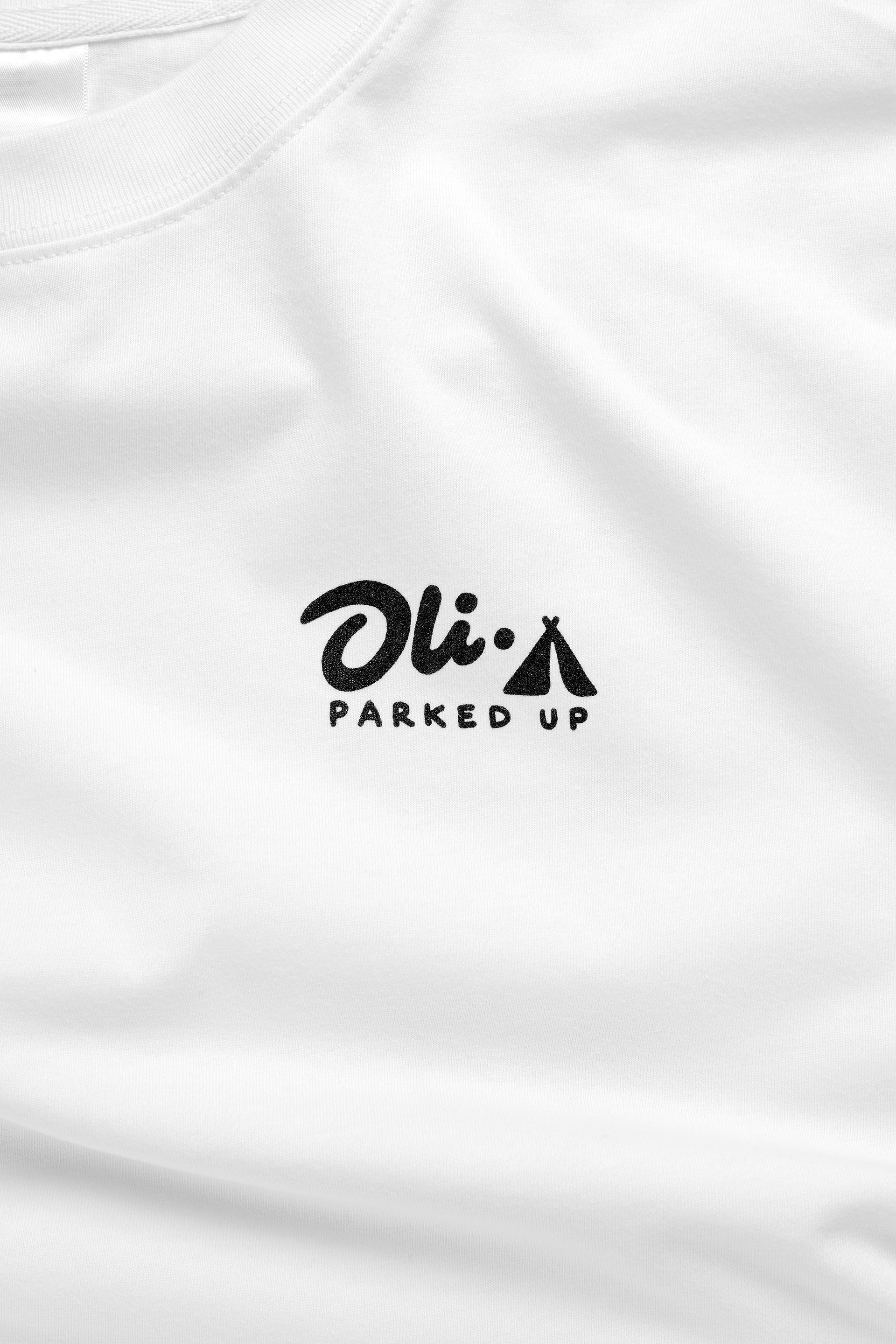 Camping Back Print T - White – Oli.