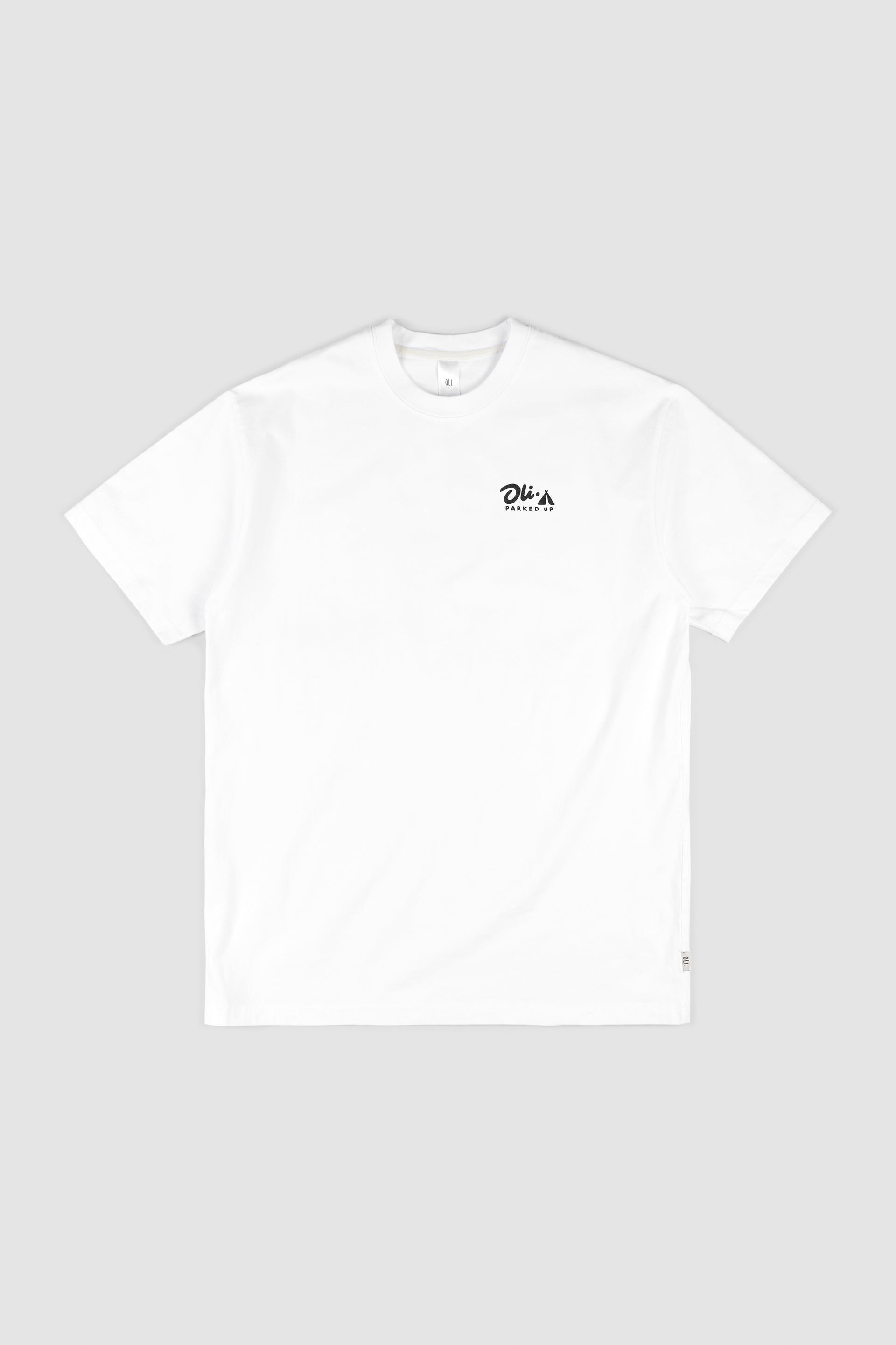Camping Back Print T - White – Oli.