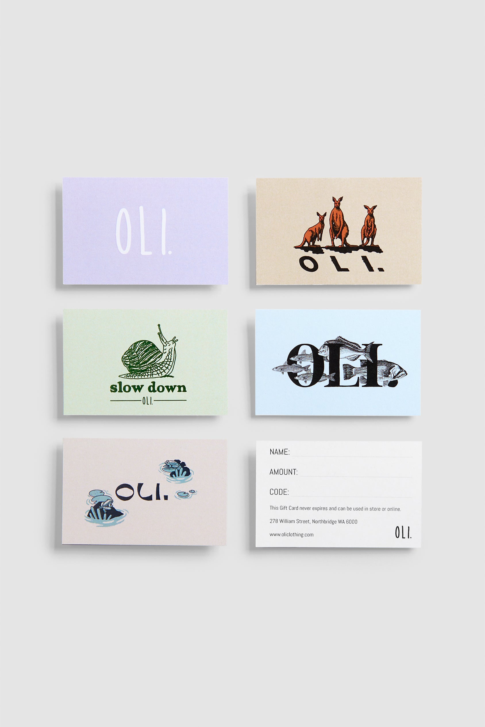 Oli Gift Voucher – Oli.